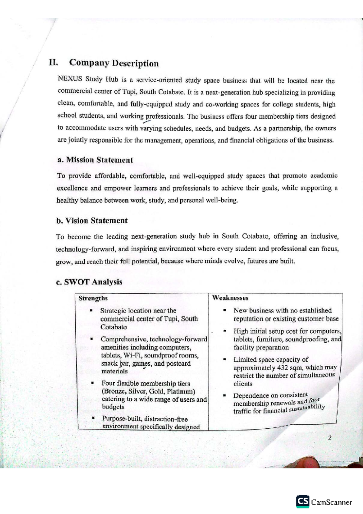 NEXUS Study Hub Business Plan: Company Overview & Industry Analysis ...
