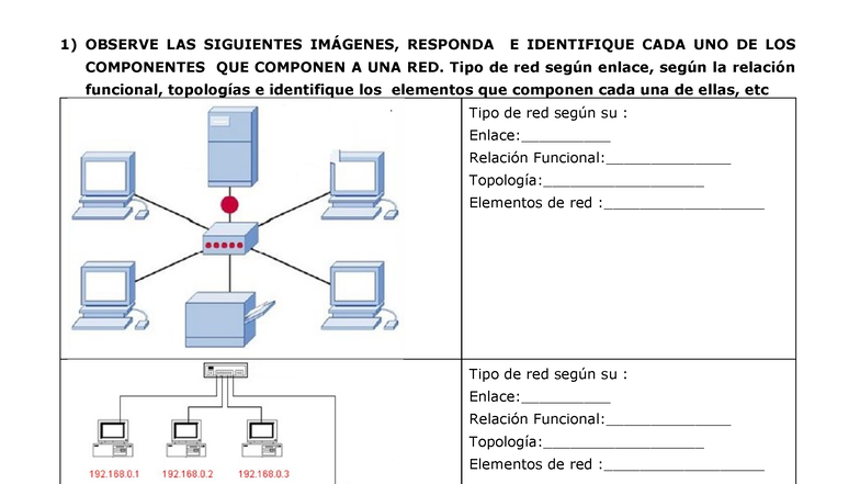 Taller 3 Redes I: Identificación y Clasificación de Componentes de Red ...