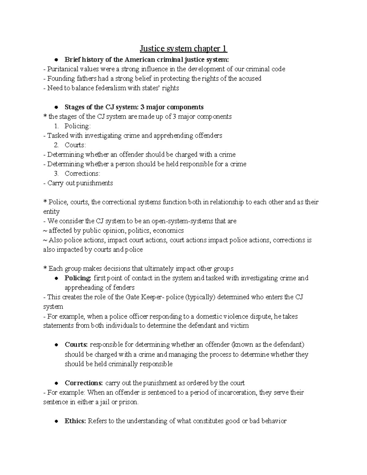 Understanding the American Criminal Justice System: Chapter 1 Overview ...