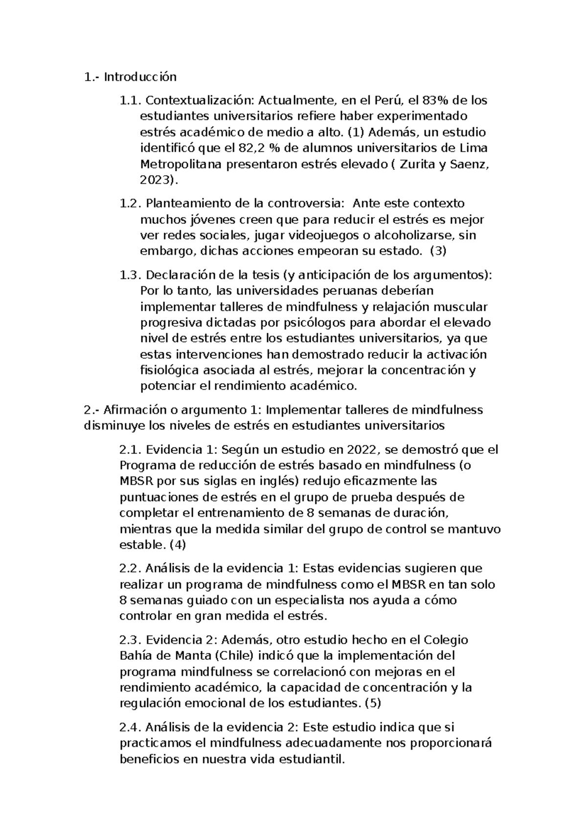 Talleres de Mindfulness y Relajación para Estudiantes Universitarios ...