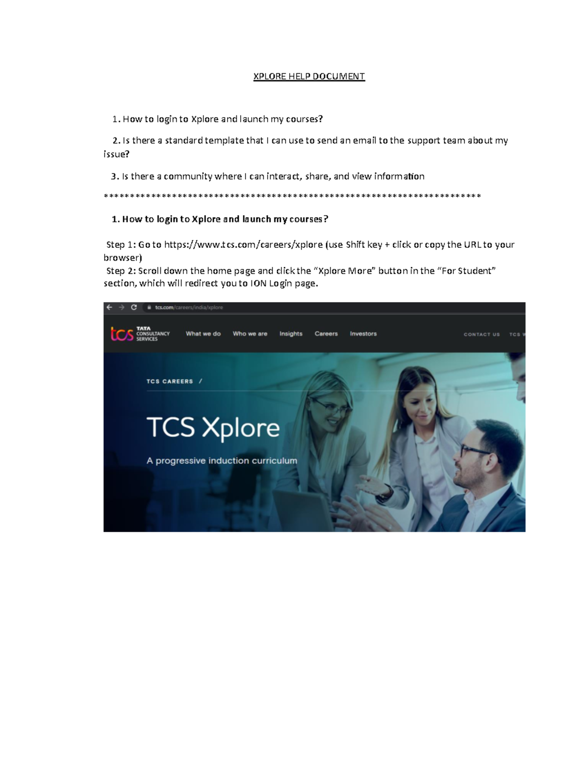 Xplore Login Help Guide - 2024 for Student Access and Support - Studocu