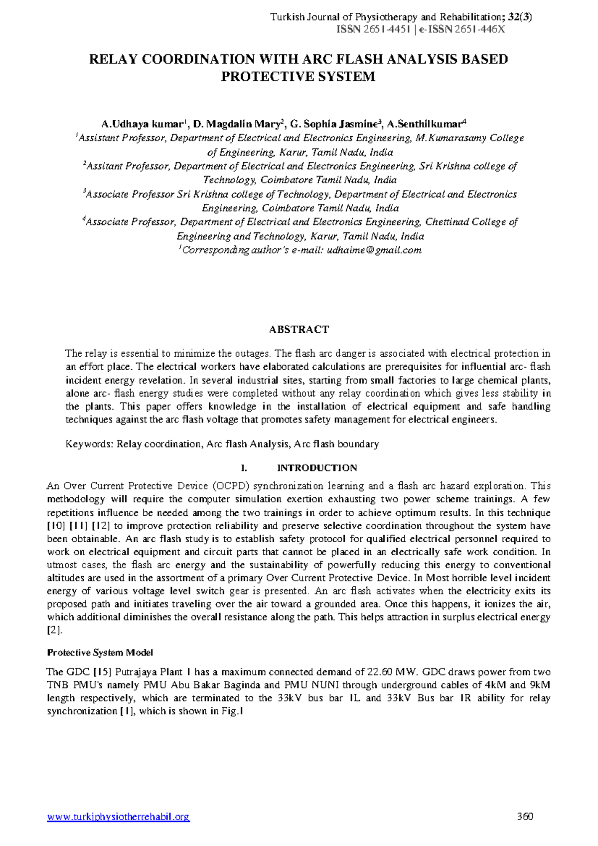 Relay Coordination and Arc Flash Analysis in Electrical Systems - Studocu