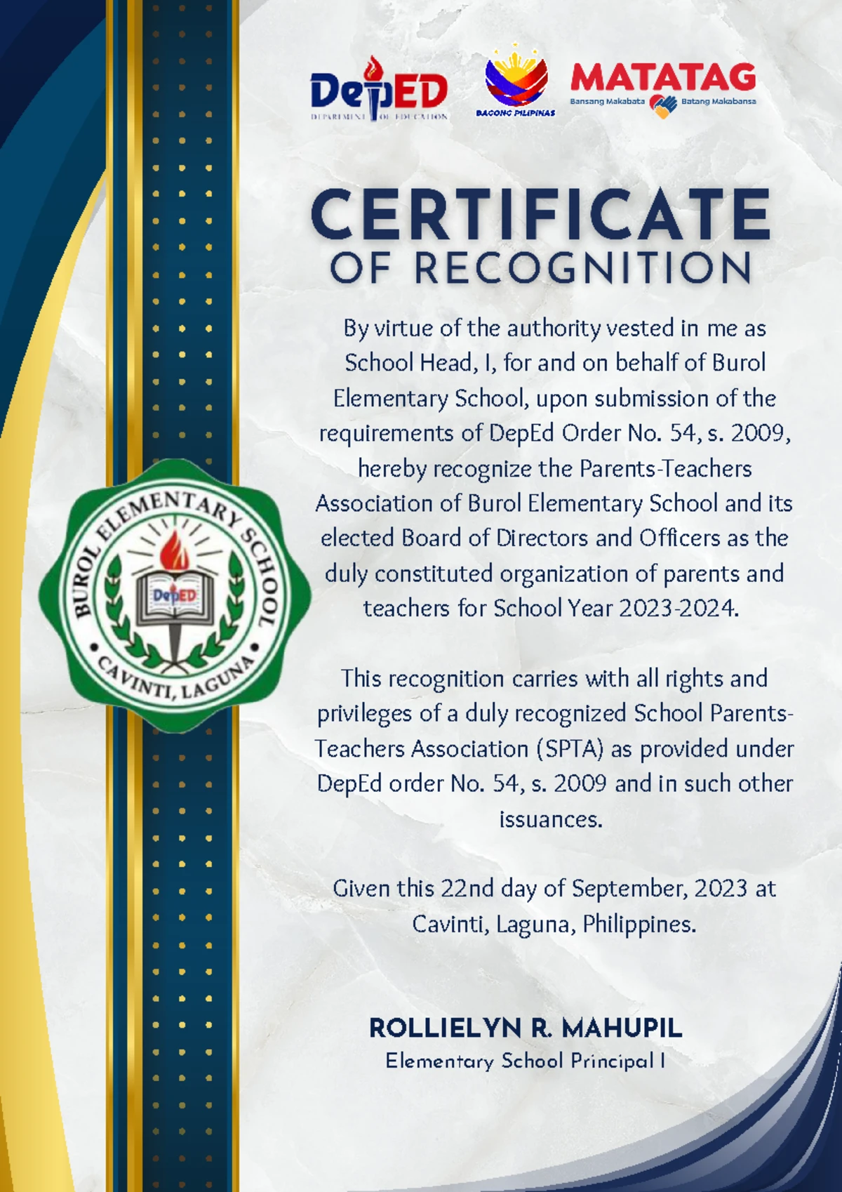 Plan of Activities in Twinkler - Republic of the Philippines Department ...