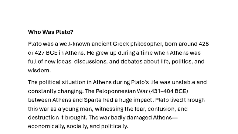 Plato Unit II: Key Concepts and Philosophical Insights - Studocu