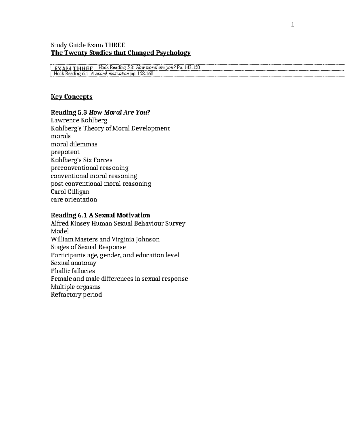 20 Studies Study Guide: Exam III - Fall 2023 - Studocu