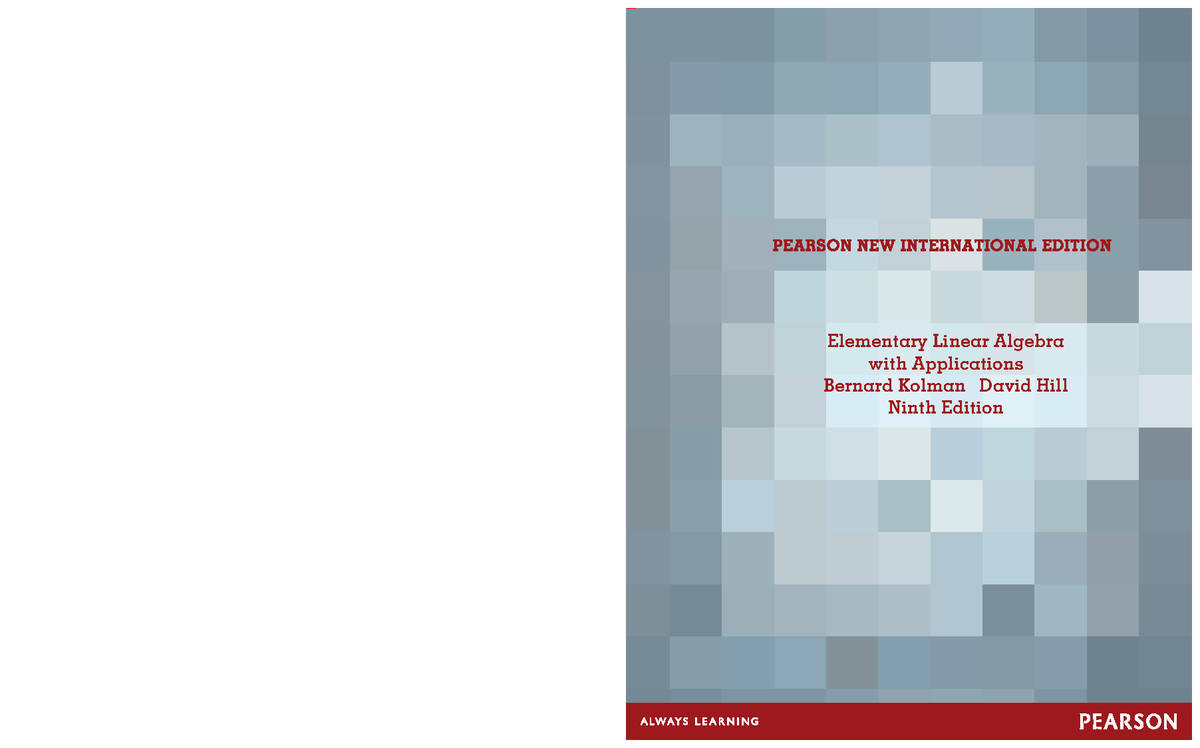 Elementary Linear Algebra with Applications (MATH 101) - Chapter ...