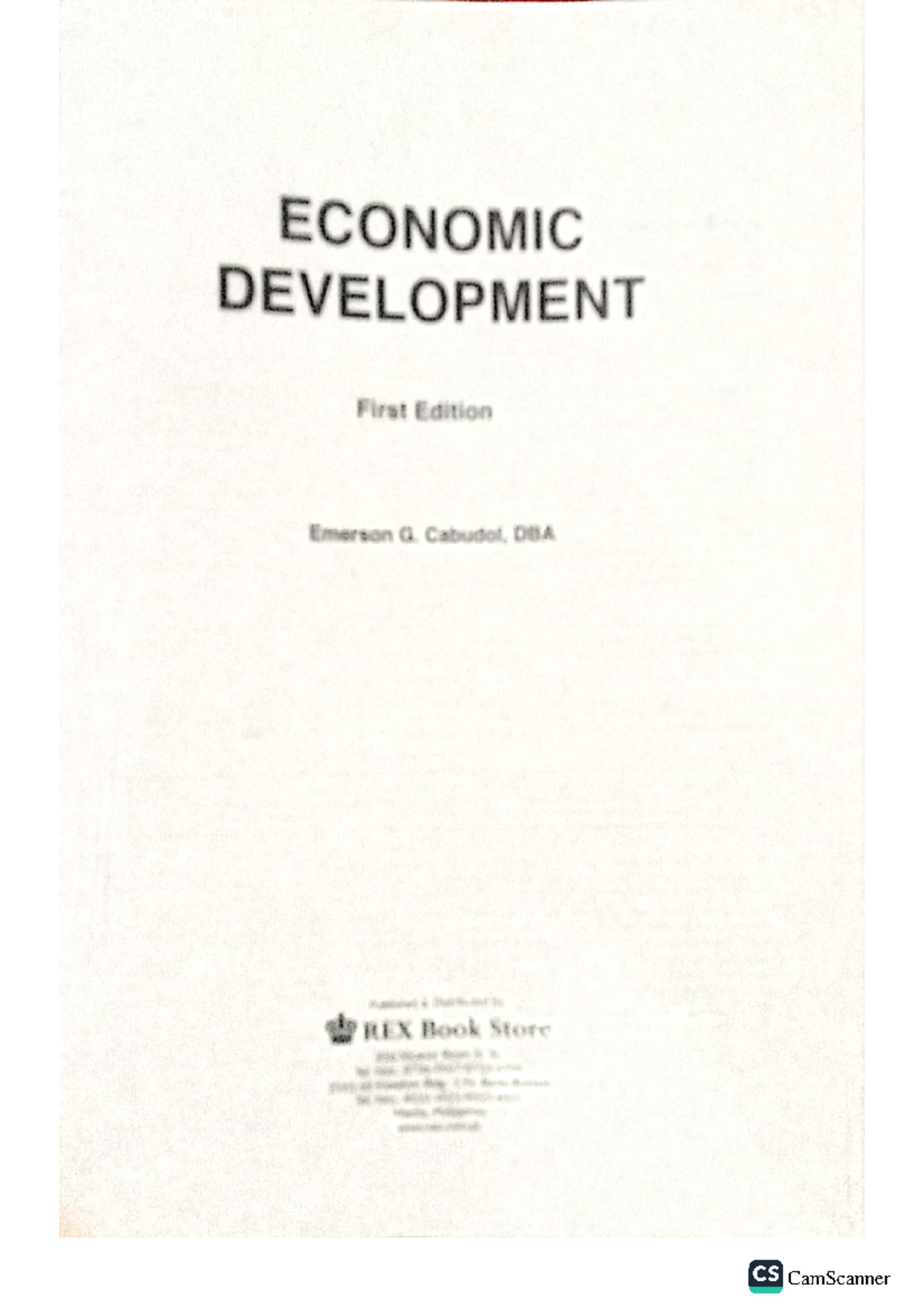 Economic Development: Key Concepts from Chapters 1-3 (CS) - Studocu