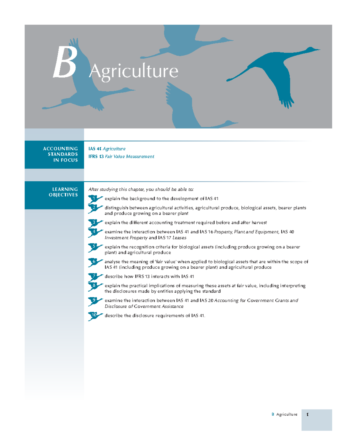 Onlinechapter B 2 - Read - B Agriculture 1 B Agriculture ACCOUNTING ...