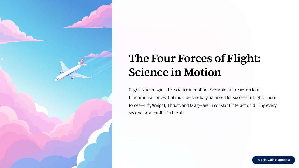 The Four Forces of Flight: Lift, Weight, Thrust, and Drag Explained ...
