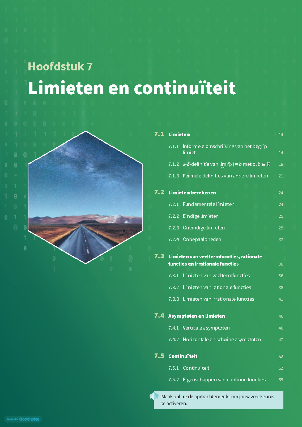 DEL56AN2DSGL-H7-Limieten en Continuïteit: Hoofdstuk 7 Overzicht - Studocu