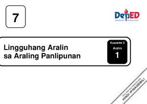LE Q2 AP7 Lesson 2 Week 4 - AP 7 - 7 Lingguhang Aralin sa Araling ...