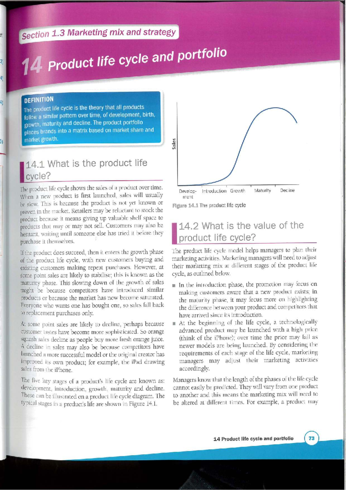 1.3.5 Product Life Cycle & Boston Matrix Analysis - Studocu
