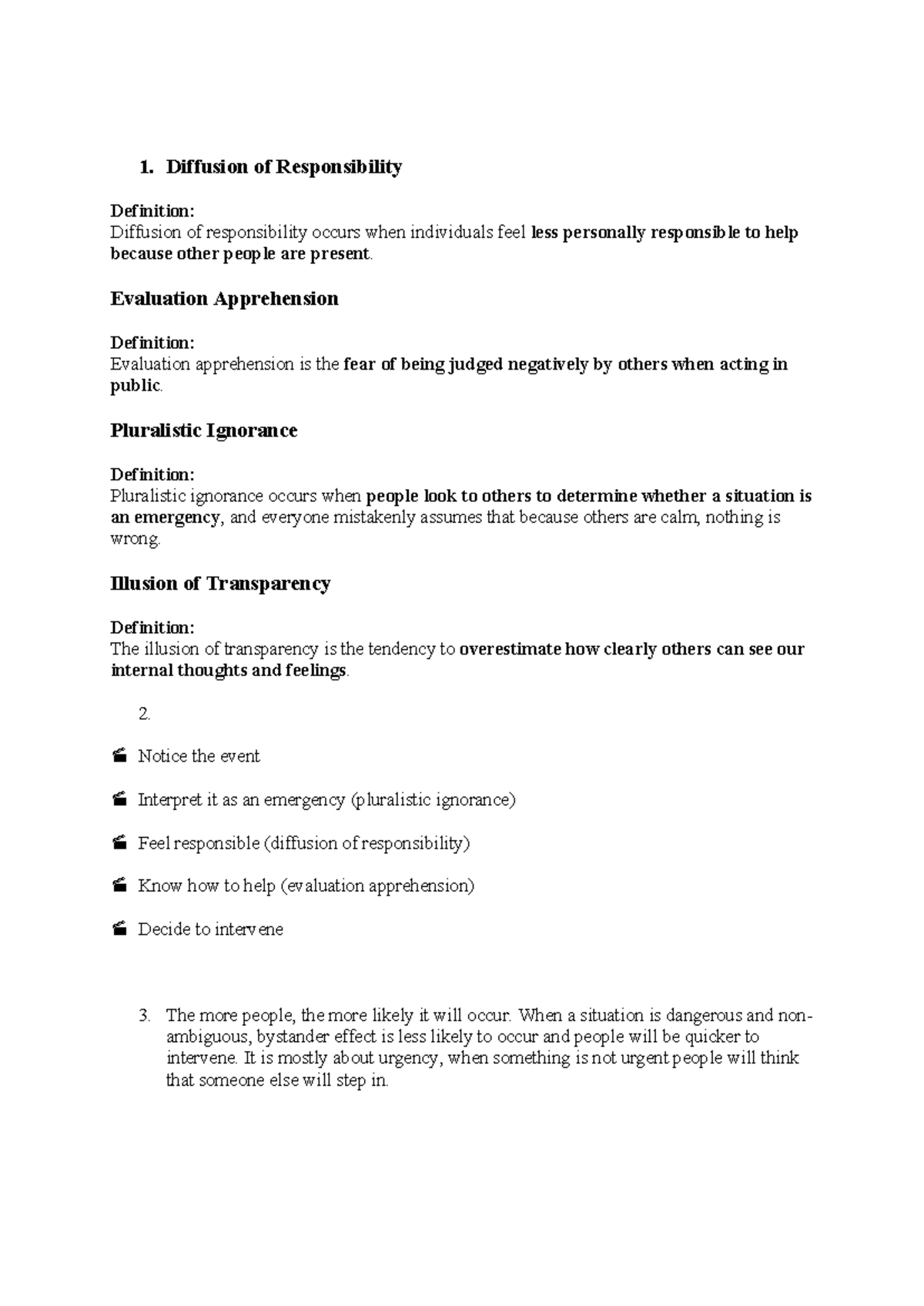 Understanding Diffusion of Responsibility and Related Concepts ...