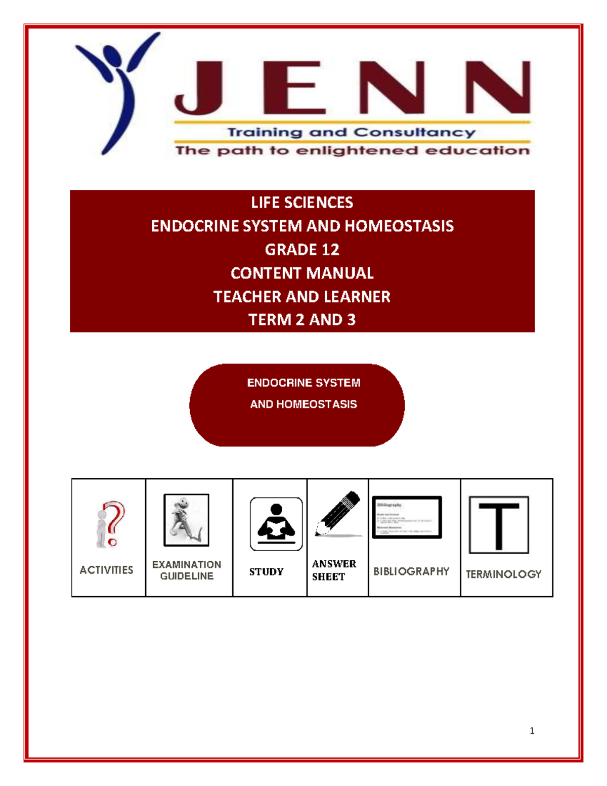 LIFE SCIENCES GRADE 12 ENDOCRINE SYSTEM & HOMEOSTASIS STUDY GUIDE - Studocu