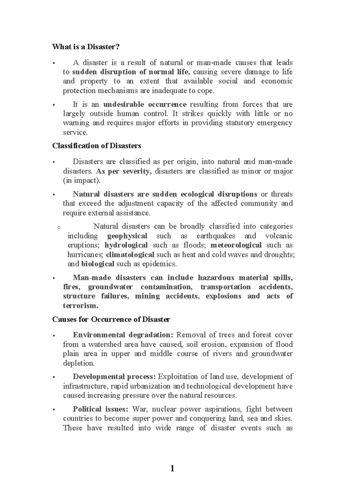 Disaster Management II: Understanding Causes, Impacts, and Strategies ...