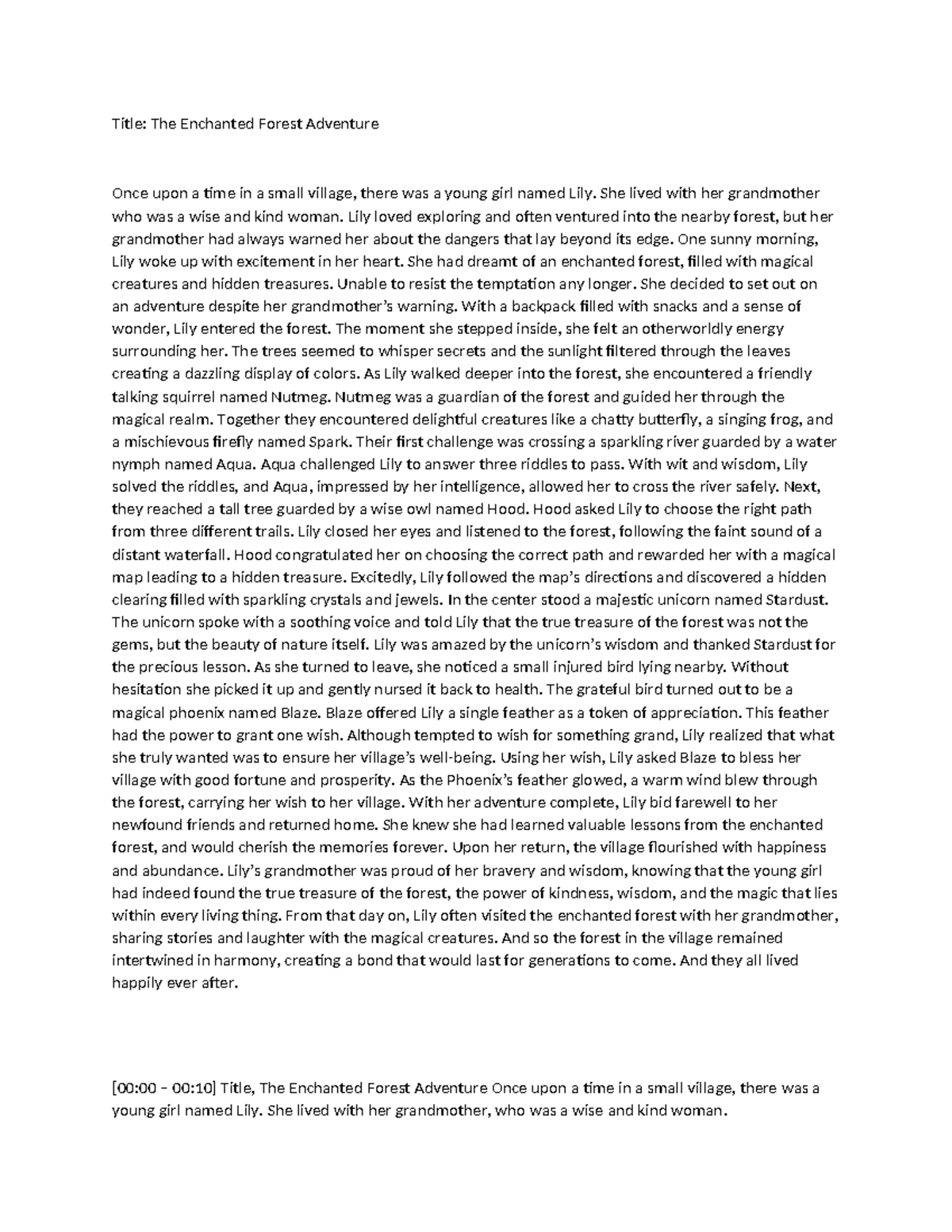 Enchanted Forest Adventure: A Magical Journey of Kindness and Wisdom ...