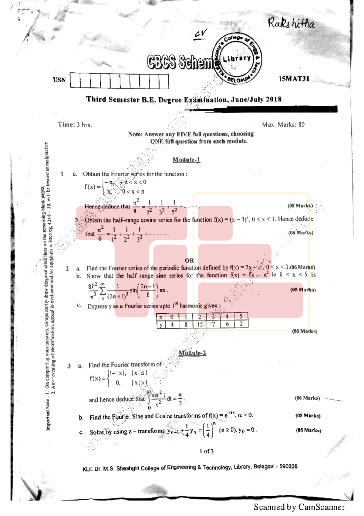M3 solved question papers (4) (1)pdf - information communication to ...