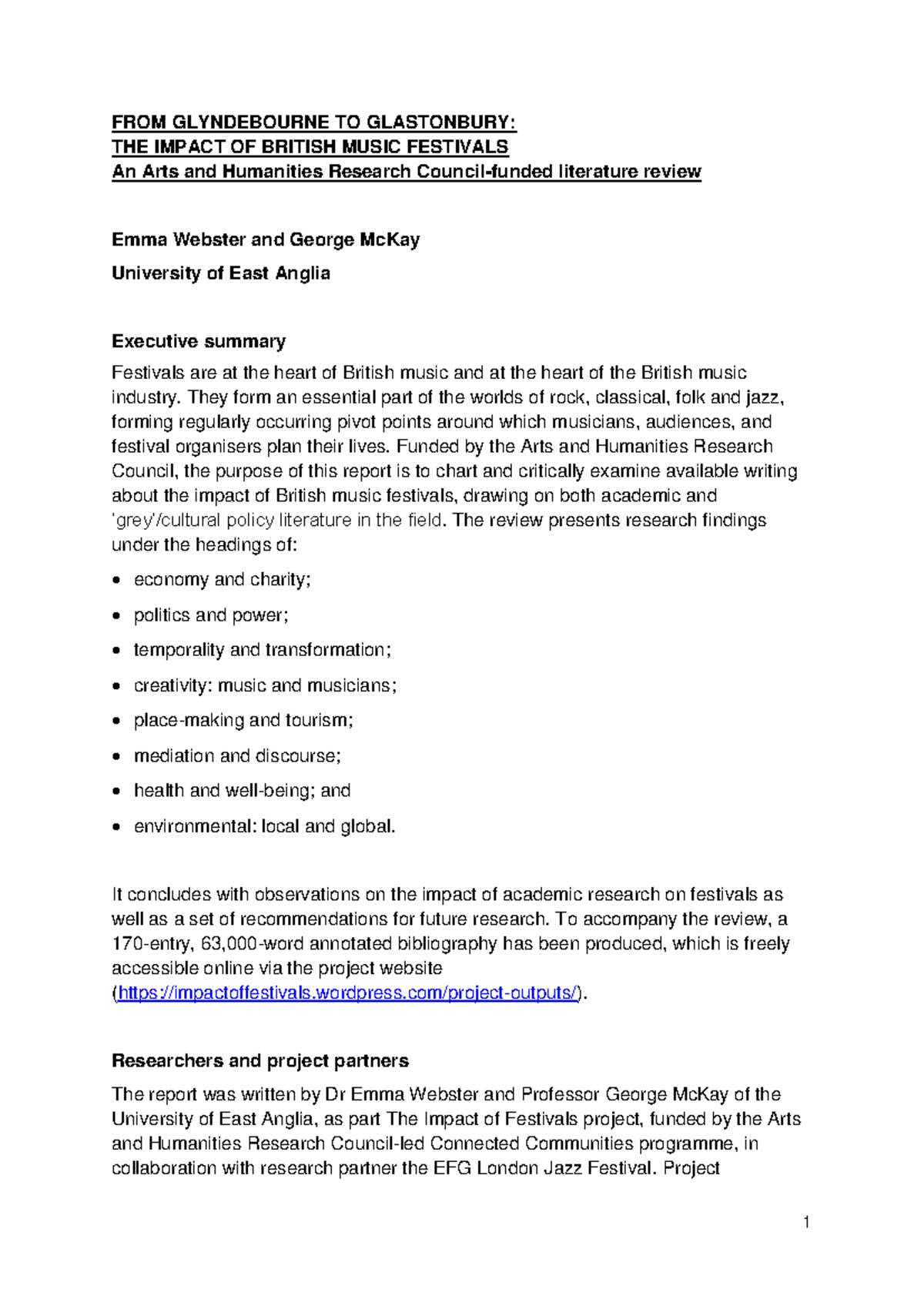 The Impact of British Music Festivals: A Comprehensive Review - Studocu