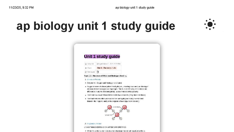 Ap biology unit 1 study guide - Unit 1 lays the groundwork for ...