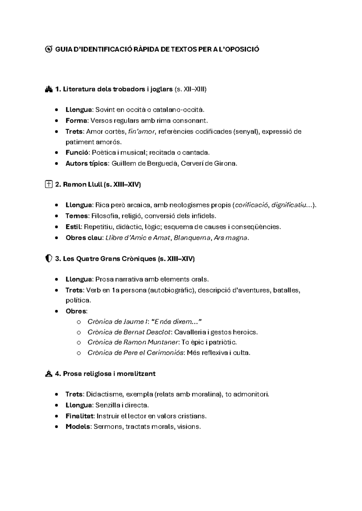GUIA RÀPIDA DE TEXTOS PER A 1: Comentari Literari de Literatura ...