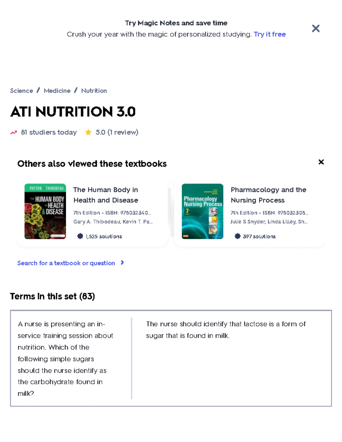 ATI Nutrition Quizlet Study Guide for Med Students - Studocu