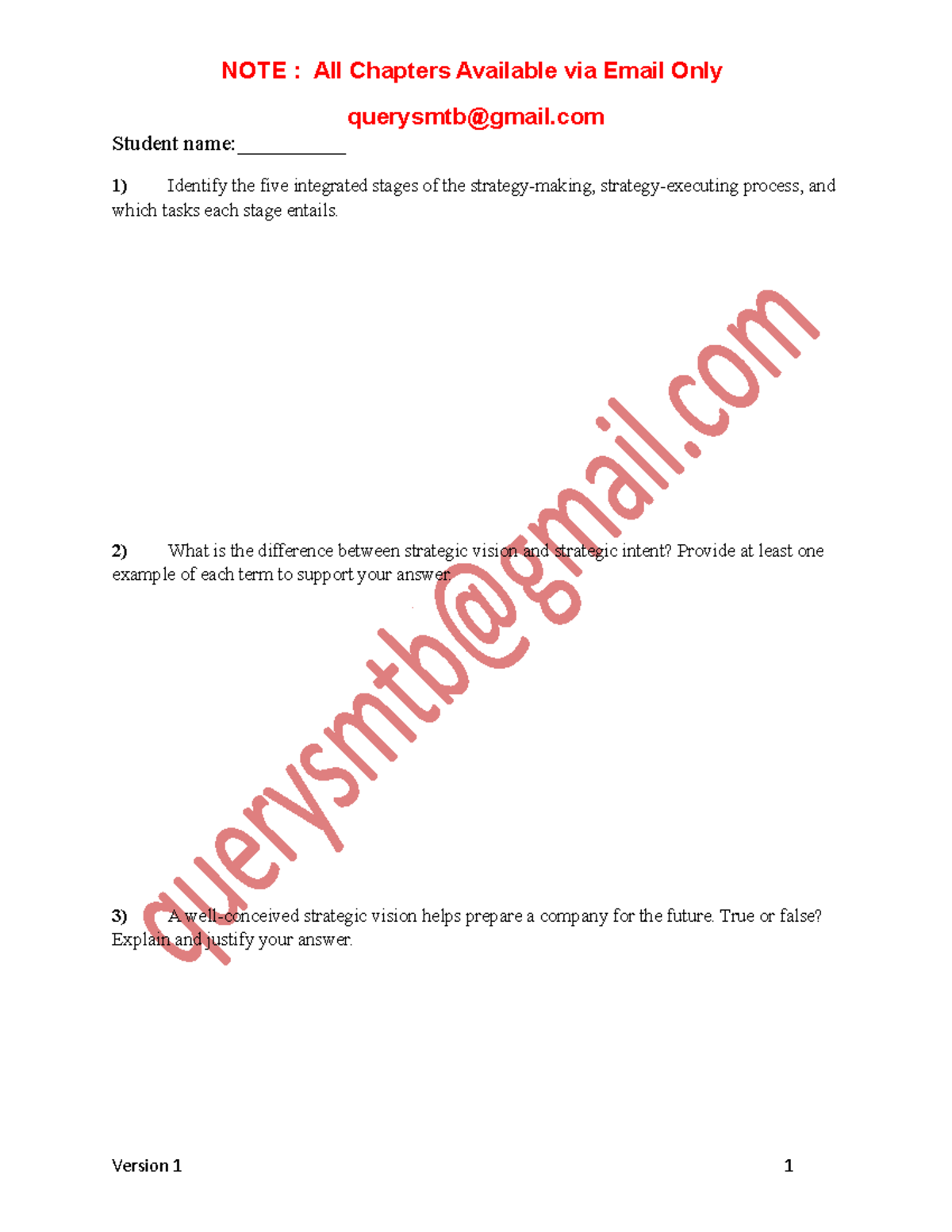 Crafting & Executing Strategy The Quest for Competitive Advantage ...