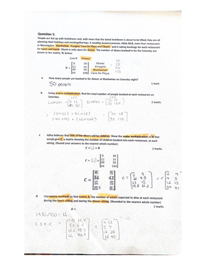 QCAA 2020 Mock Assessment: Specialist Mathematics Paper 1 MCQs - Studocu