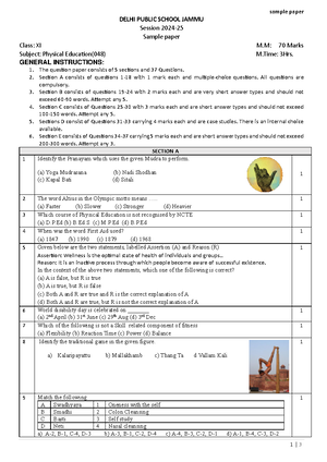 NCC- Question Bank: Sample MCQs for Cadets' Preparation - Studocu