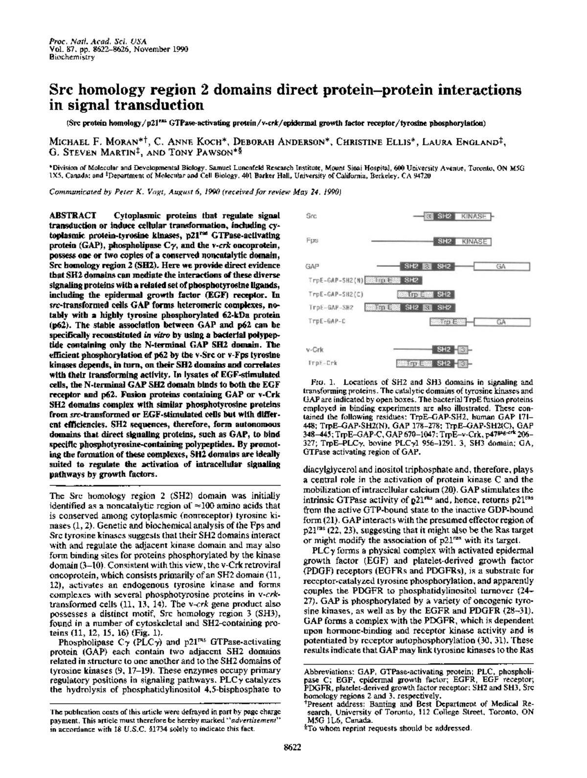 Biochemistry Lecture Notes: SH2 Domains in Signal Transduction (PNAS ...