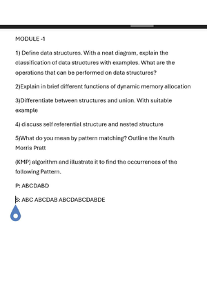 DSA BCS304 Solved Model Question Paper 2022 Scheme VTU 3rd SEM - computer sci - Studocu