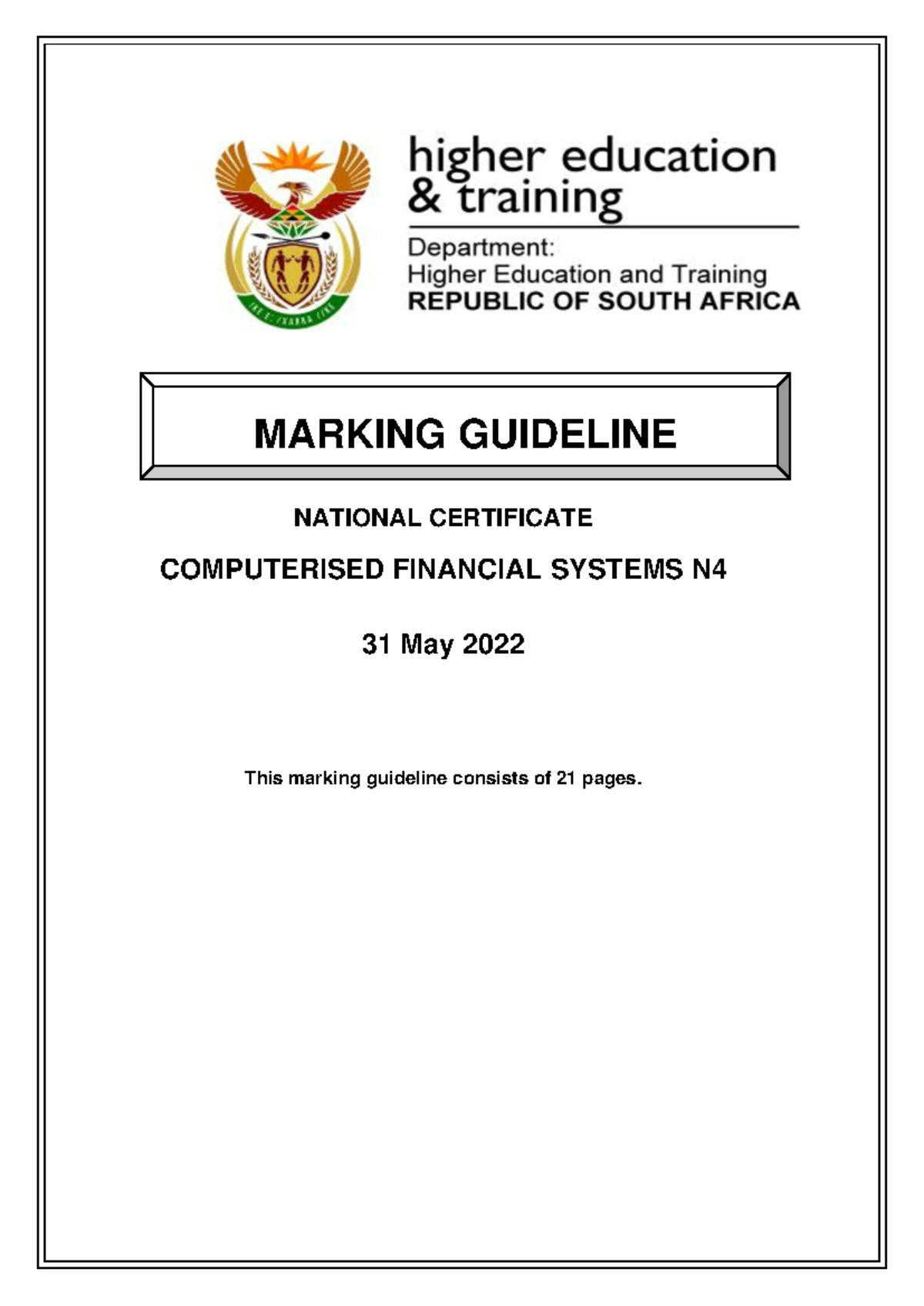 N240 Computerised Financial Systems N4 QP NOV 2022 Exam Paper - Studocu