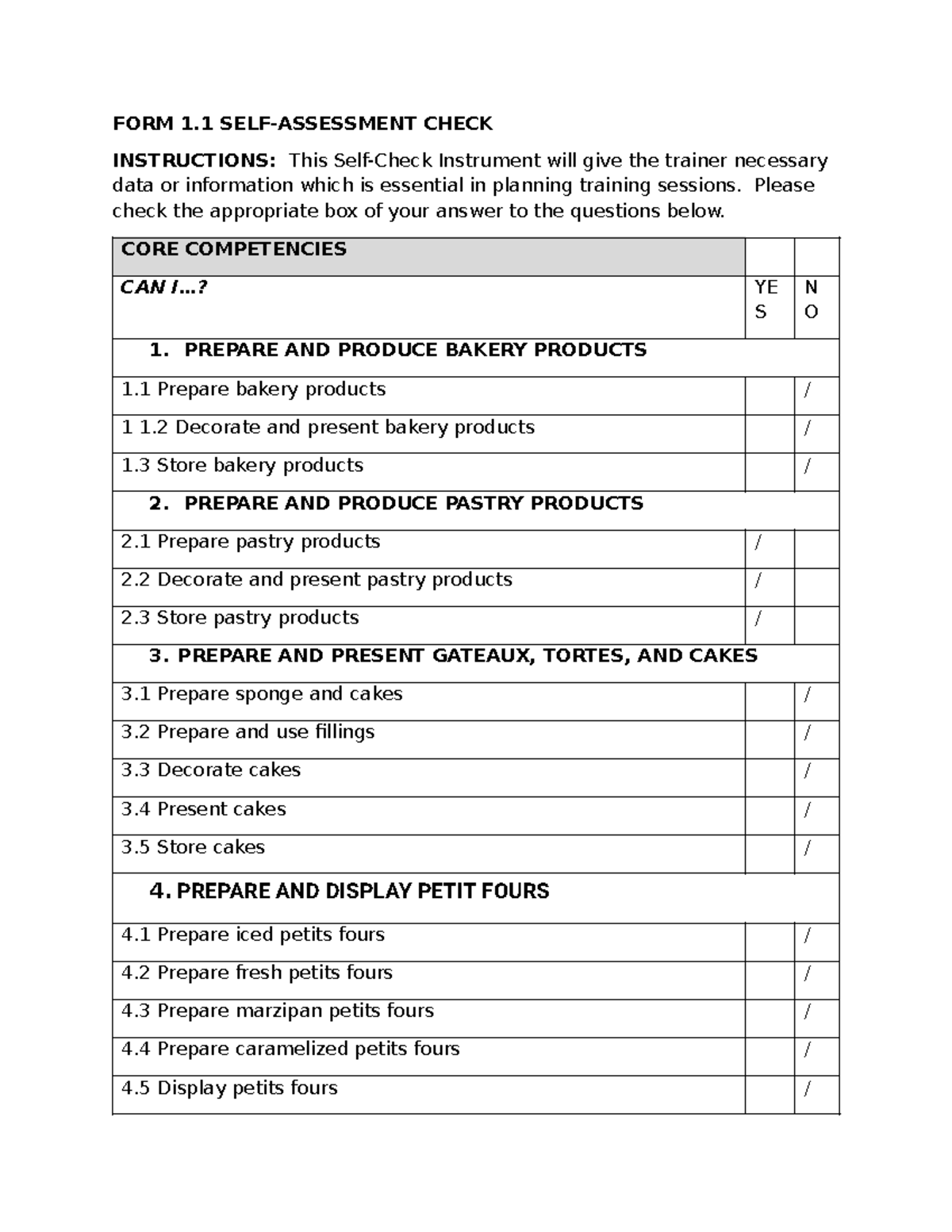 Task 2 BPP: Competency Check for Bakery and Pastry Production - Studocu