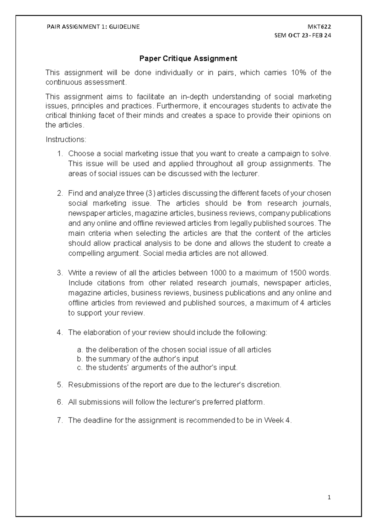 1. PAIR Individual Assignment 1 (Paper Critique) - PAIR ASSIGNMENT 1 ...