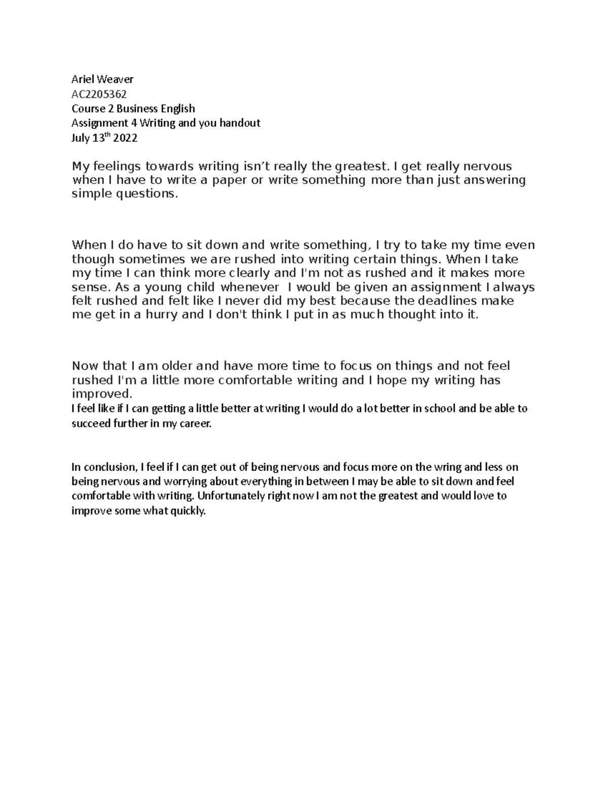 Aabv stev gjhf gur - Ariel Weaver AC Course 2 Business English ...