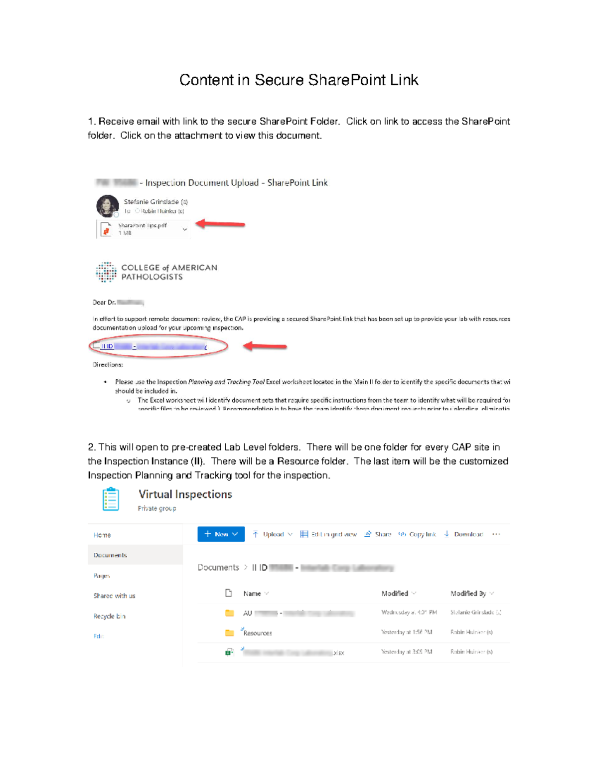 SharePoint Access & Management Tips for Inspection Planning Tools - Studocu
