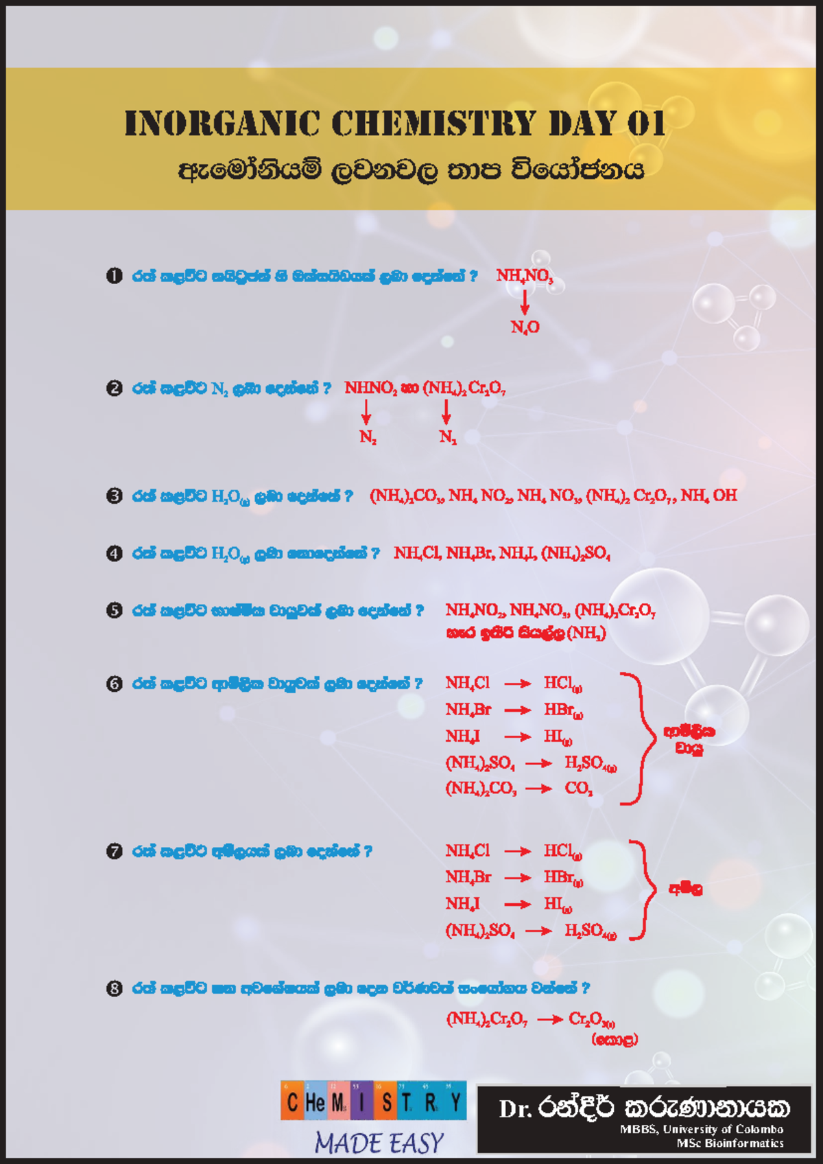 Inorganic Chemistry 2025 Seminar: Comprehensive Short Notes - Studocu
