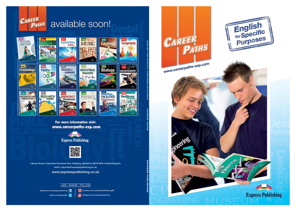 ESP Leaflet - Information on Career Paths and English for Specific ...