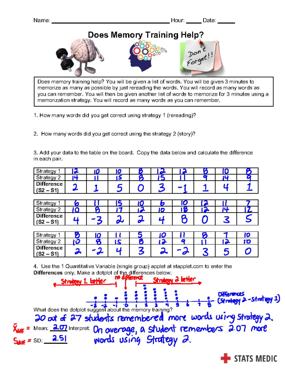 Stats Medic - Confidence Interval for Mean Difference (Final Exam ...