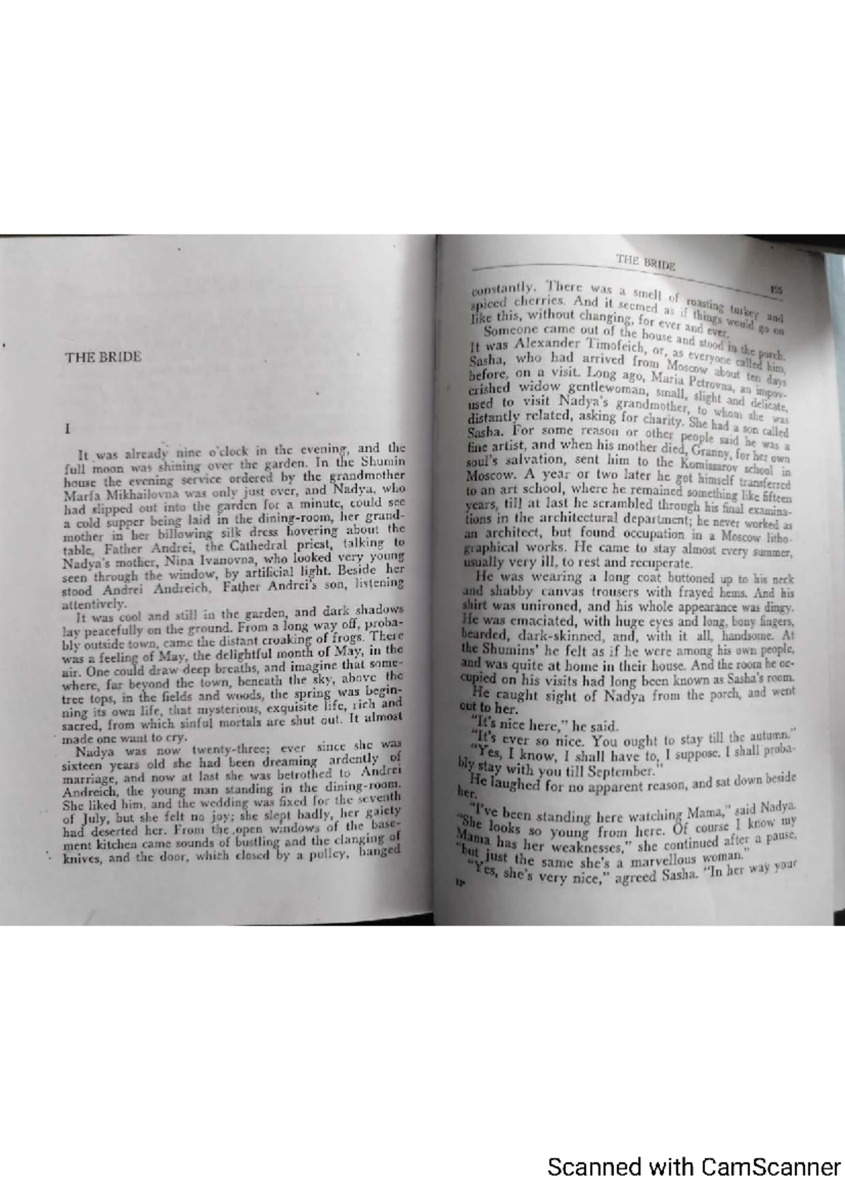 Chekhov's "The Bride" - A Study of Love, Class, and Identity - Studocu