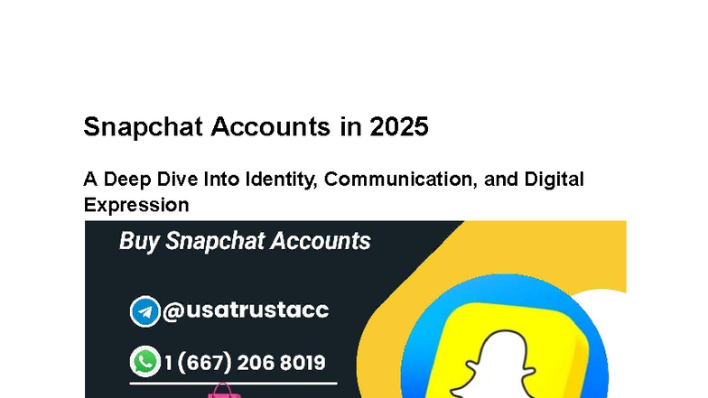 How to Buy a Snapchat Account (9.7): A Comprehensive Guide - Studocu