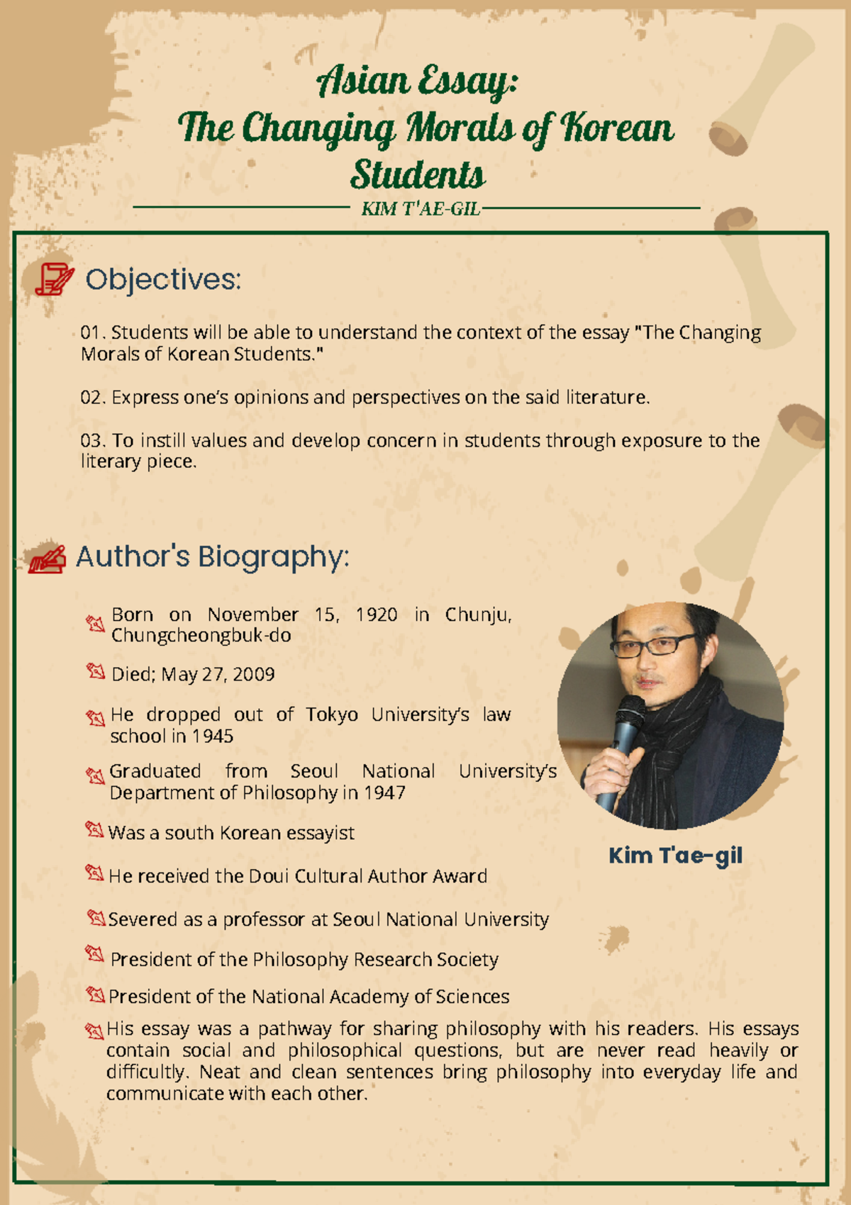 KORE 101: Understanding "The Changing Morals of Korean Students" Essay ...