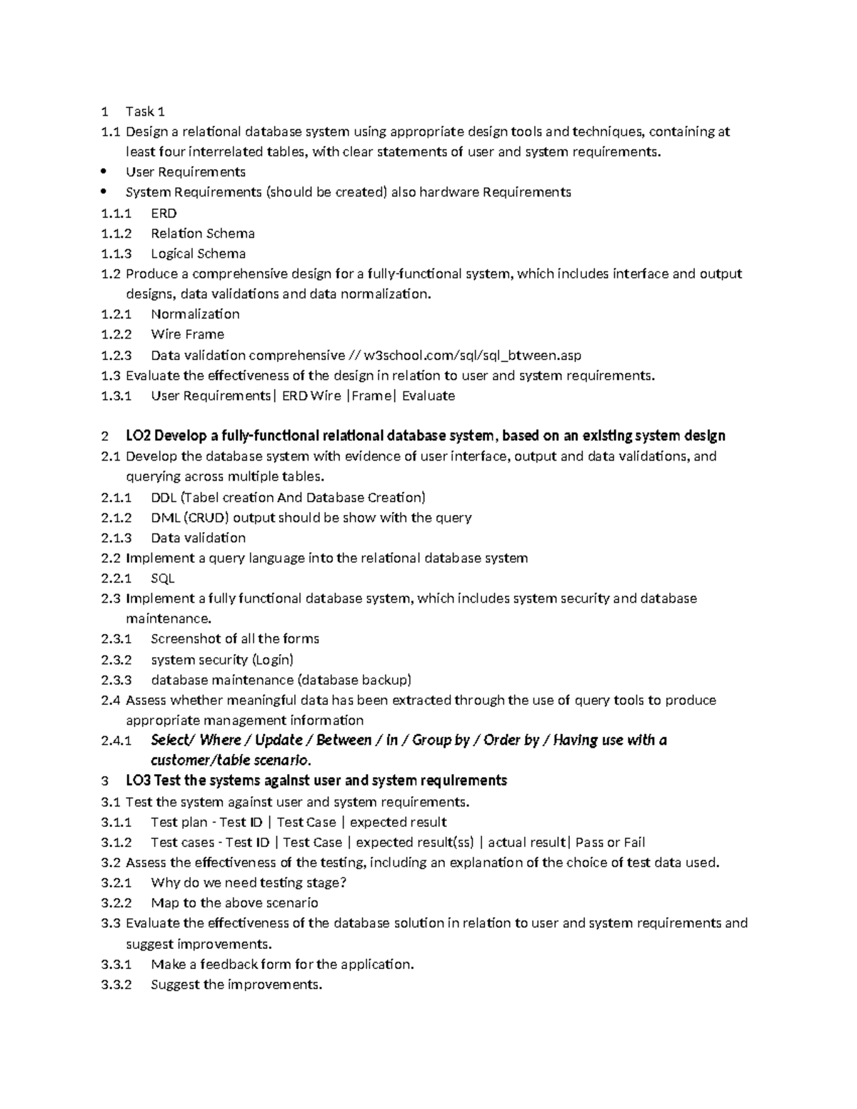 DB Assignment 1: Database Design & Development Overview - Studocu