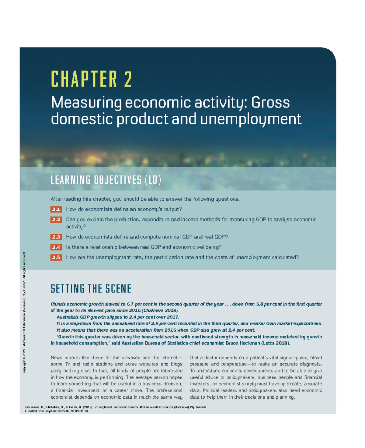 CHAPTER 2: Measuring Economic Activity - GDP & Unemployment Analysis ...