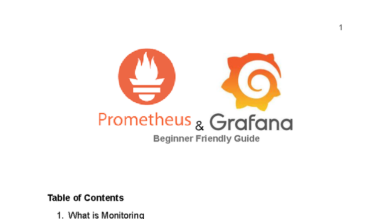 Prometheus & Grafana Beginner's Guide: Monitoring Essentials - Studocu