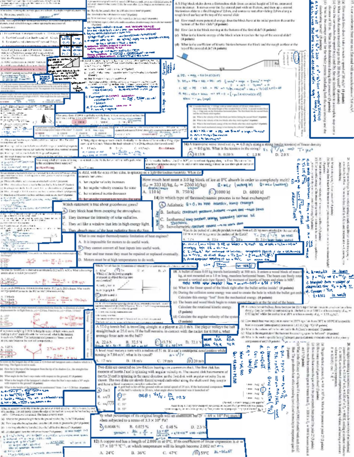 Final Cheat Sheet for Physics 270-11: Key Concepts and Formulas - Studocu