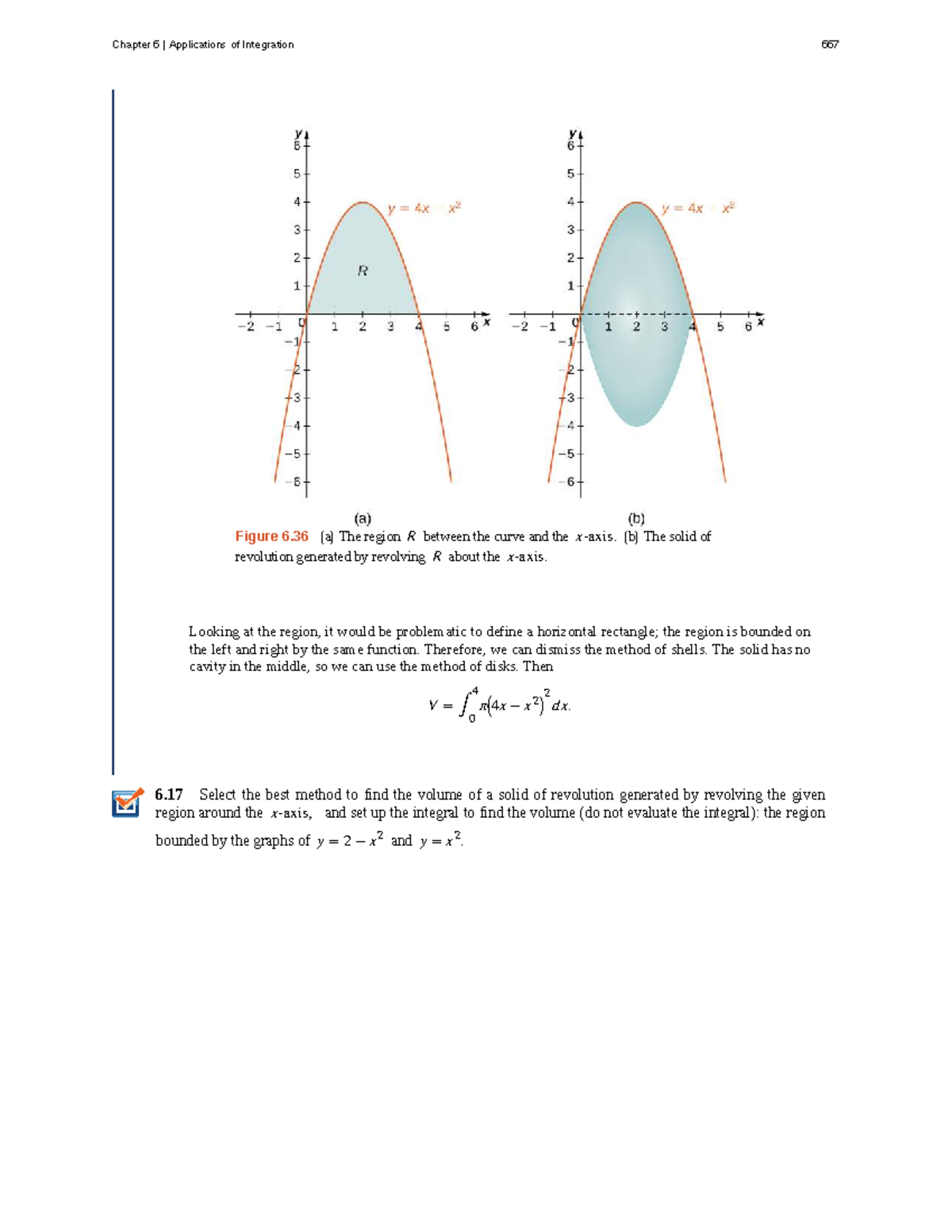 Chapter 6: Applications of Integration - Volume of Solids of Revolution ...