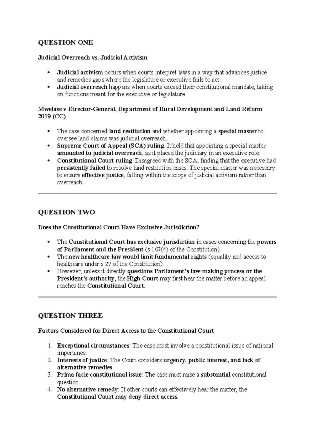 Judiciary 5 Worksheet: Judicial Activism, Overreach & Key Cases - Studocu