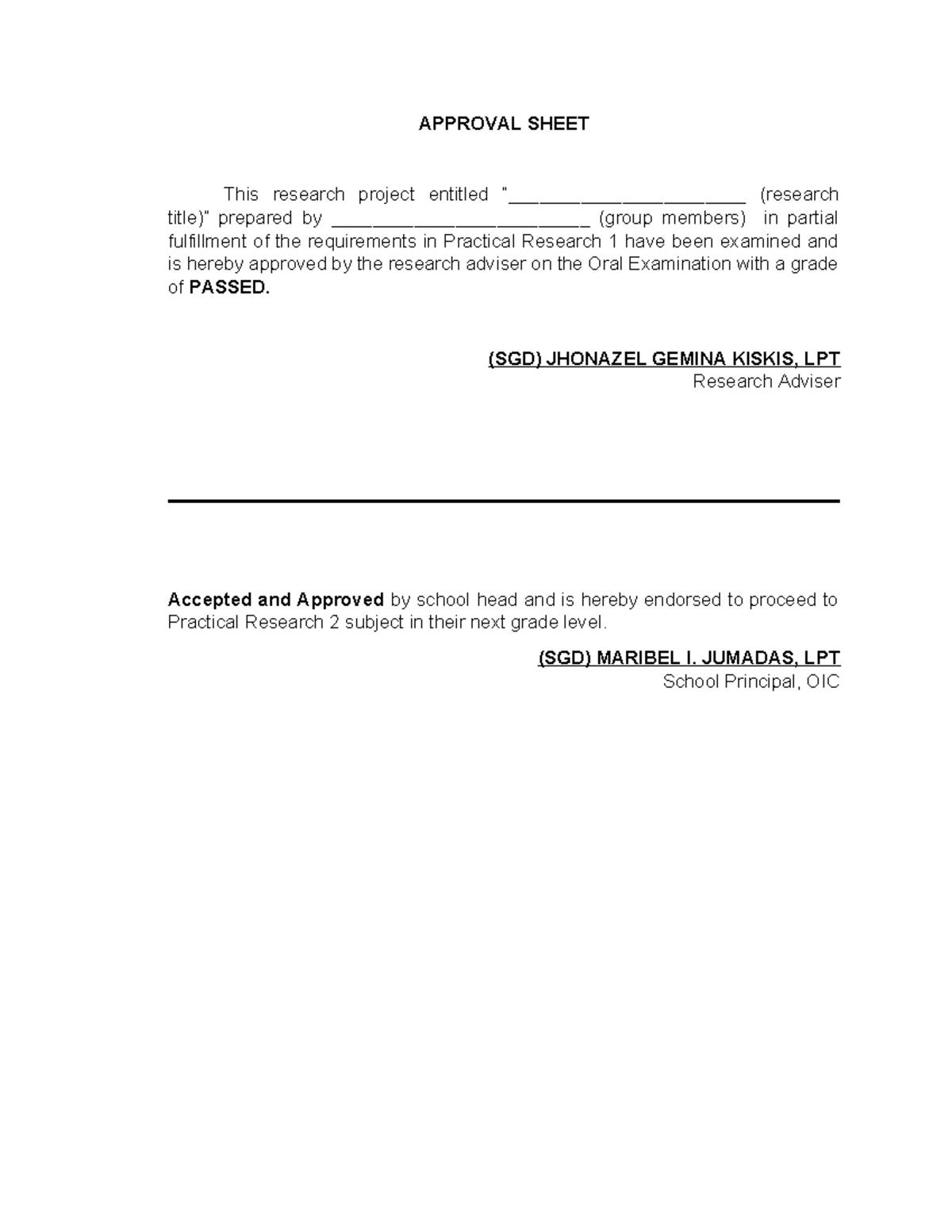 Approval- Sheet-1 - APPROVAL SHEET This research project entitled