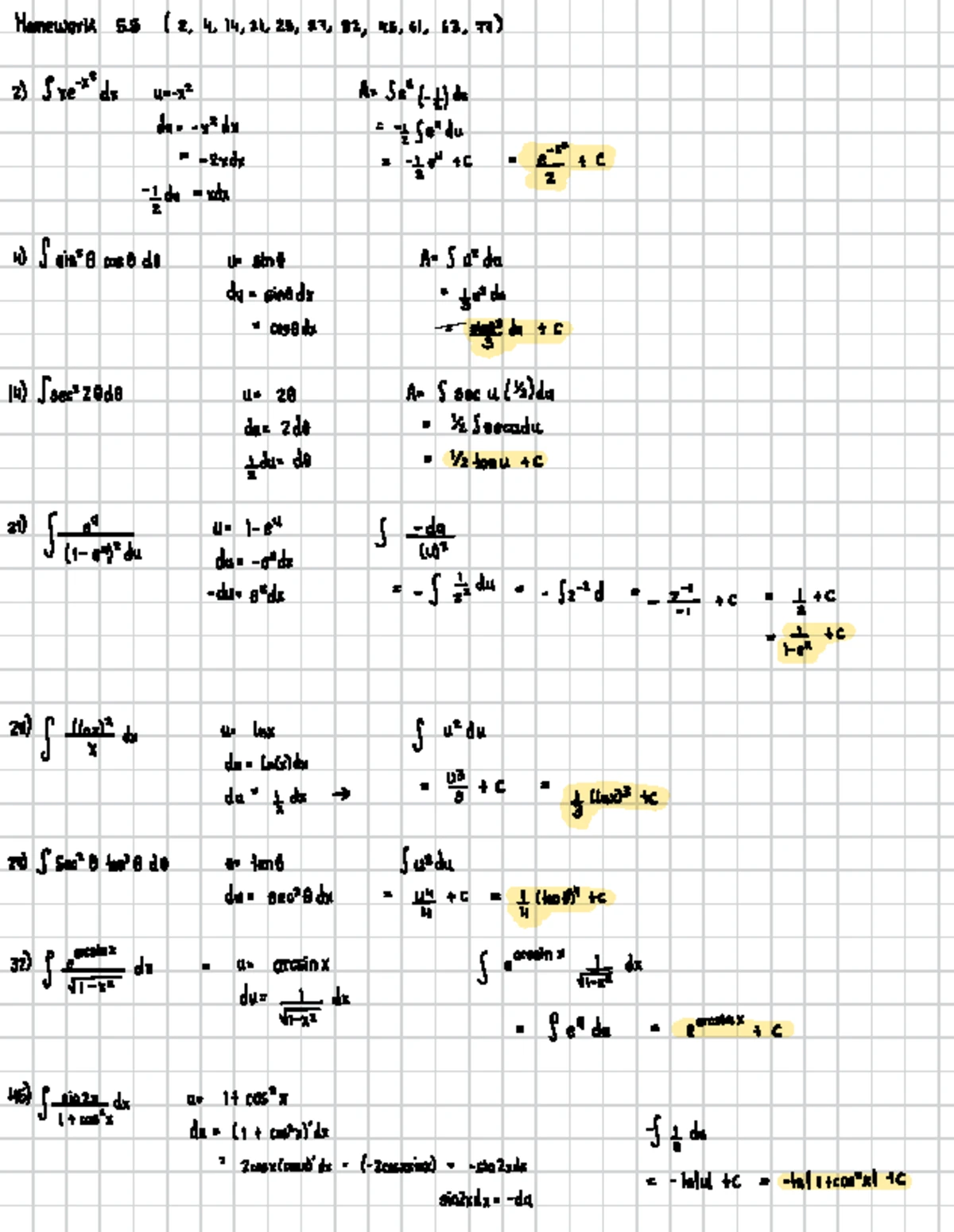 Calc 2 Spring - Detailed Class Notes on Area and Curves - Studocu