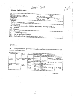 MIAE 313 Lecture 12-Threads-PART 2 - MECH 313 Engineering Drawing ...